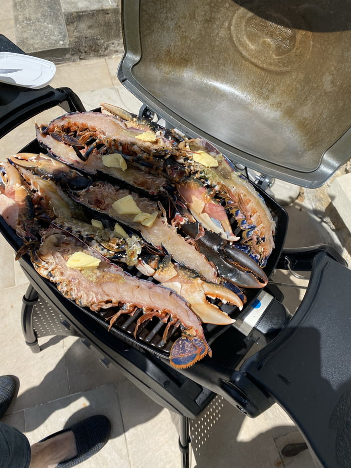 Lobsters BBQ from France :) - 9GAG
