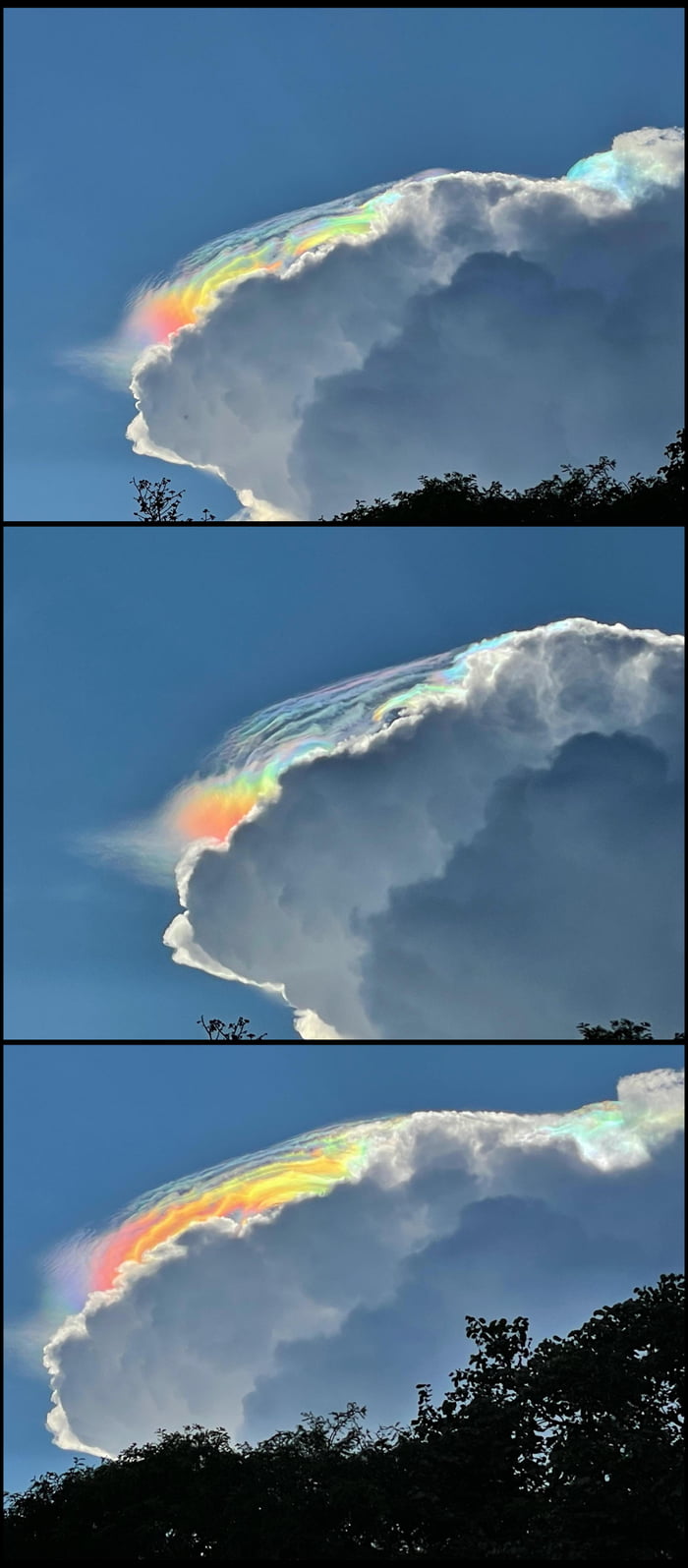 Cloud iridescence in Zambia - 9GAG