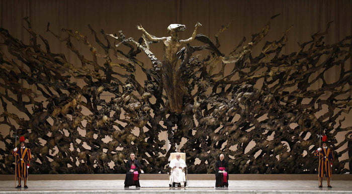 Pericle Fazzini's "The Resurrection", an 80 metric ton bronze sculpture ...