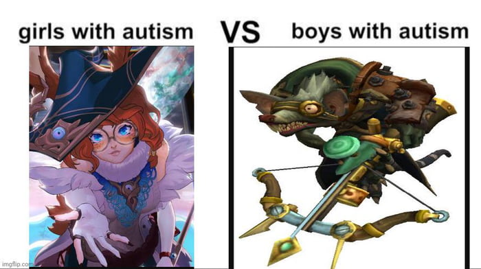 Girls with autism vs boys with autism. - 9GAG