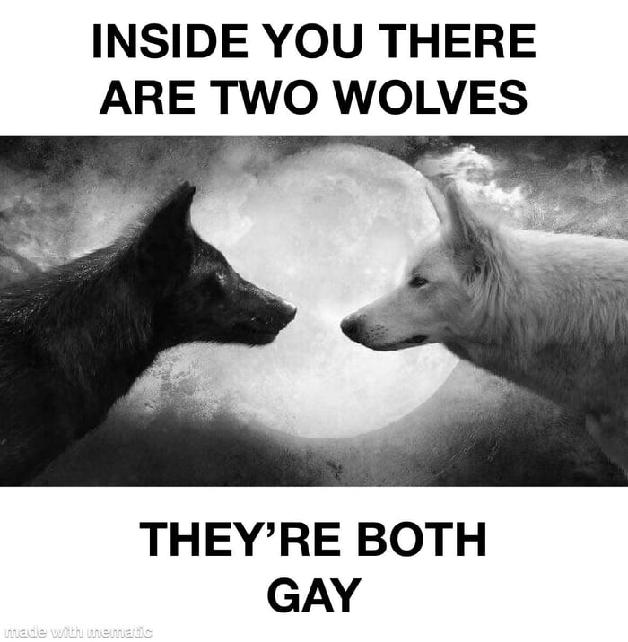 There are two wolves - 9GAG