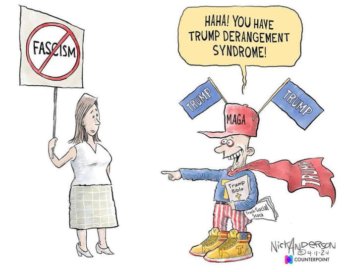 The irony of saying people have TDS when you treat your cult leader ...