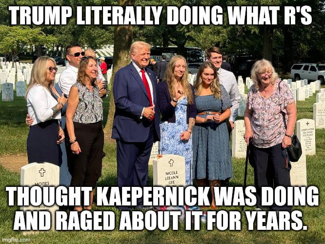 Surprised he didn't take a knee during Taps. - 9GAG