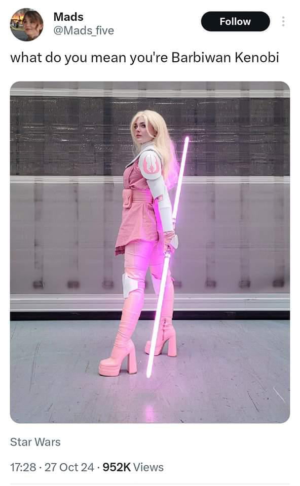 Barbiwan Kenobi of the Mattel Galaxy - 9GAG