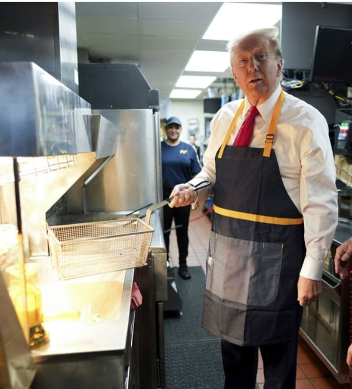 The Trumpaloompa is practising for his prison kitchen job. # ...