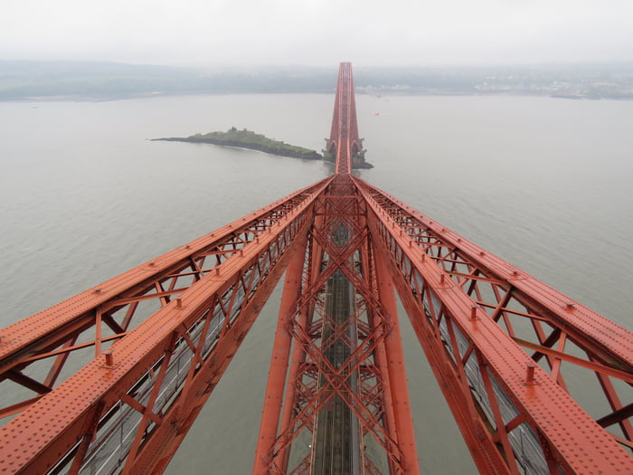 Nice wee trip up The Forth Bridge in Scotland thanks to Barnardos. Grey, cold and drizzling ...