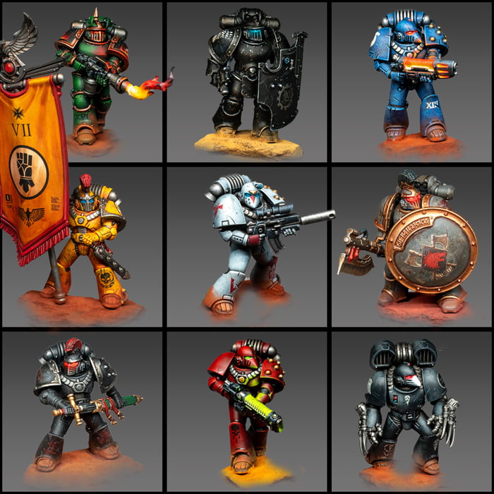 Painted All Heresy Legions! Easy Video Guides – Here Are the Loyalist ...
