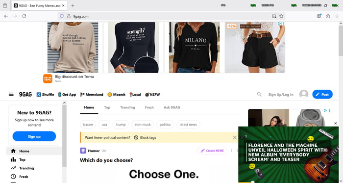 So... I opened 9gag without adBlock. Never again ._." - 9GAG