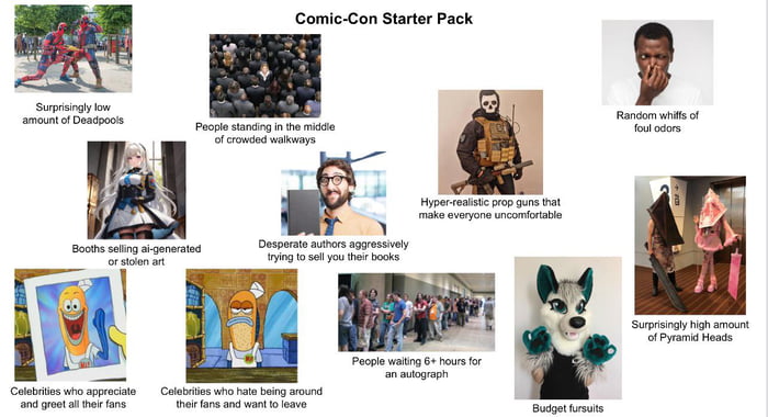 Comic Con Starter Pack - 9GAG