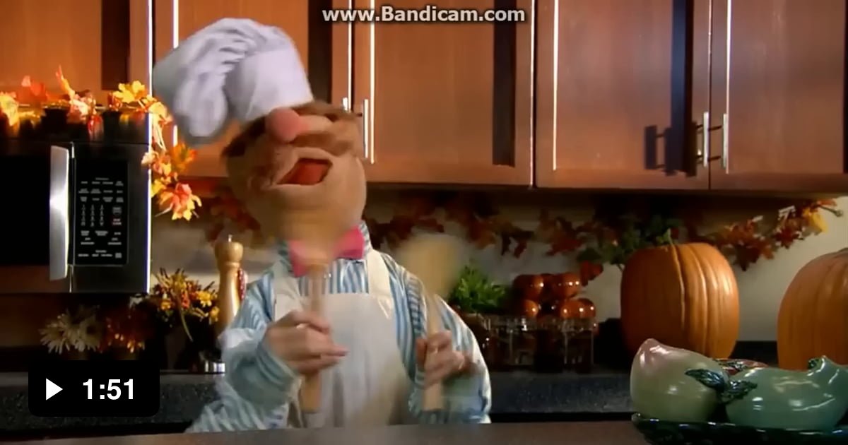 Swedish chef making a pumpkin pie - 9GAG