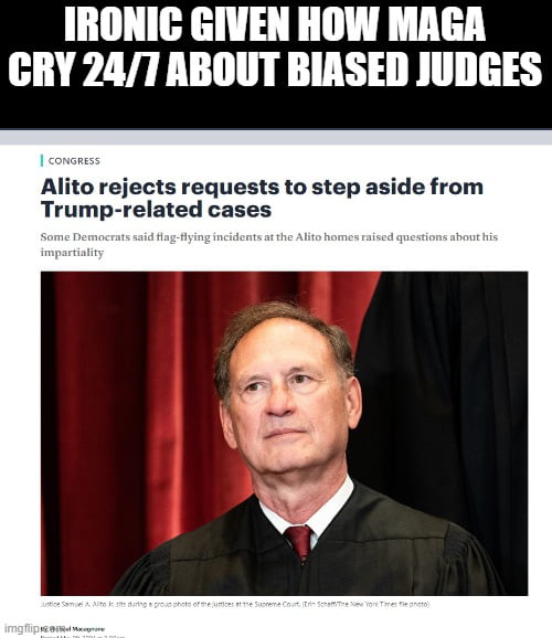 MAGA logic - a judge on the Trump case, has a staffer who one time somewhere worked with Chuck ...