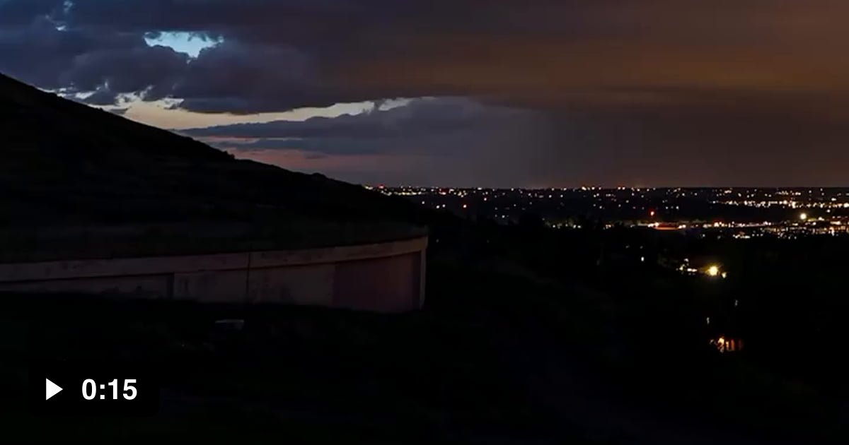 Timelapse of the electric supercell over Denver tonight, captured from ...