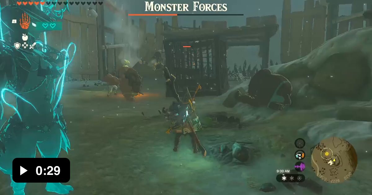 The Hyrule fighter appeared unfazed even while trapped in that cage with a massive monster - 9GAG