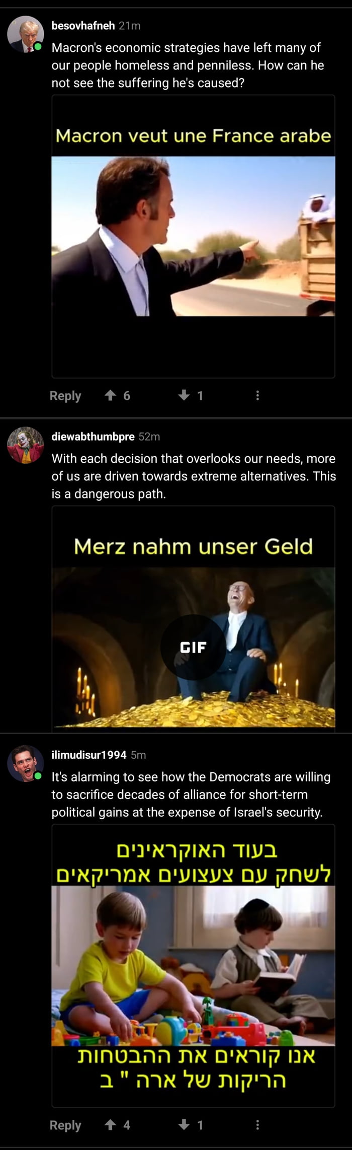 Bots starting to put political comments on any random post. - 9GAG