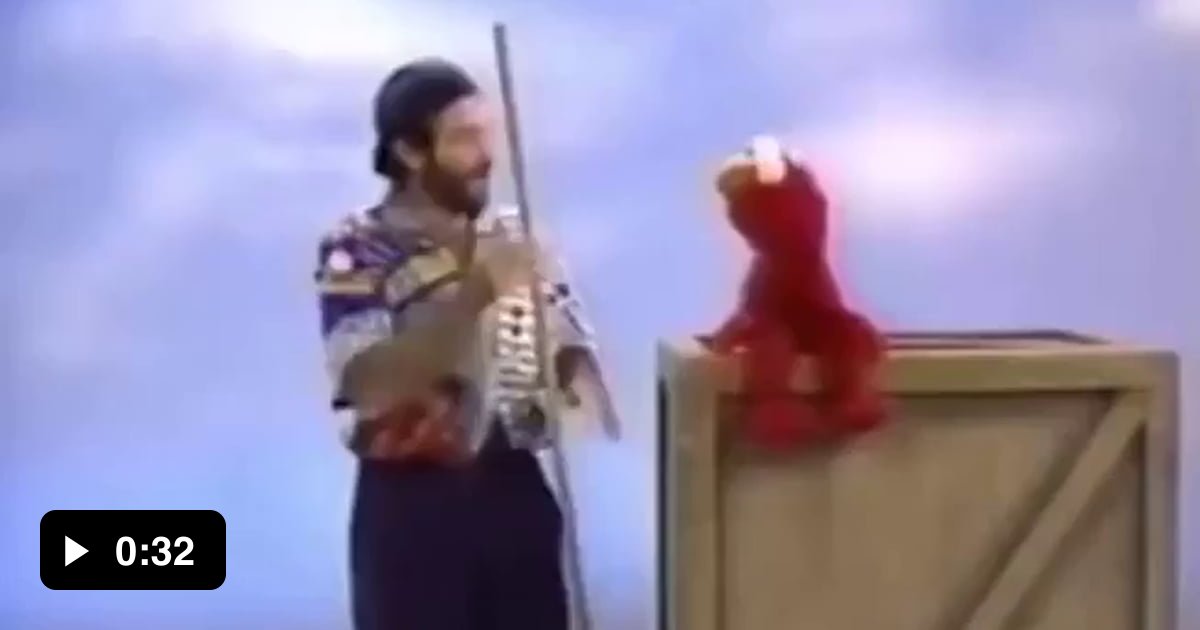 Elmo makes Robin Williams laugh, 1991. - 9GAG