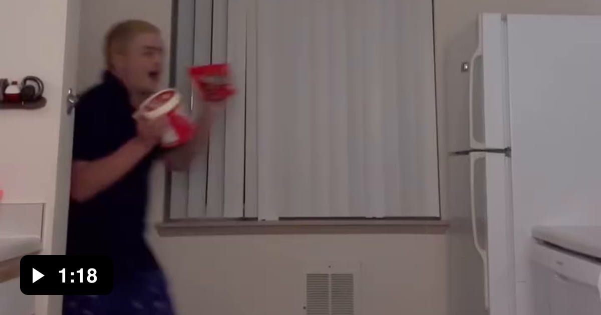 M&Ms milkshake with peanut butter on the rim. From our famous special guy. - 9GAG