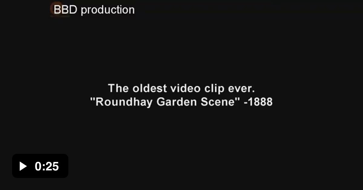 First Video Ever Recorded, in 1888 - 9GAG