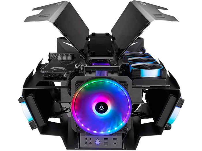 AZZA E-ATX Wide Enclosure, Overdrive Luxury All-Aluminum, Gaming case - Monstrosity !!!! - 9GAG