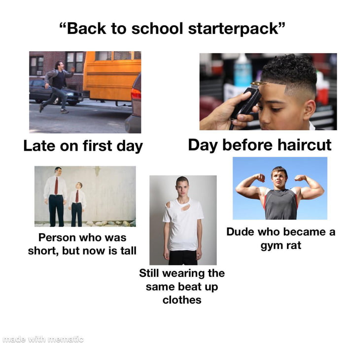 Back to school starter pack - 9GAG