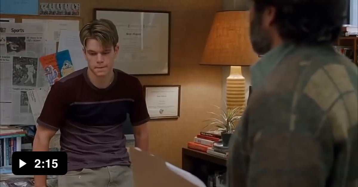 The "It's not your fault" scene in Good Will Hunting (1997) - 9GAG