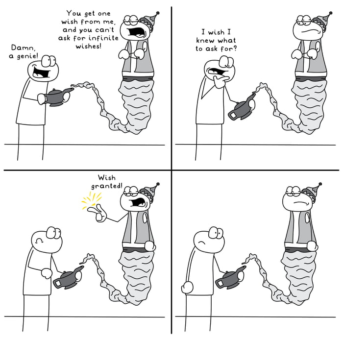 One wish genie - 9GAG