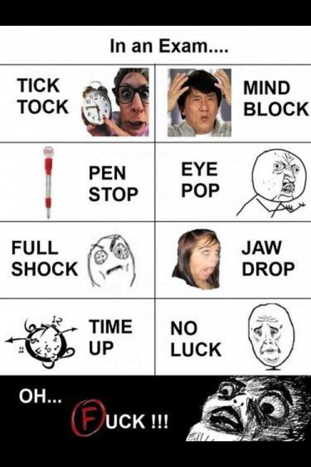 Examining the examination paper - 9GAG