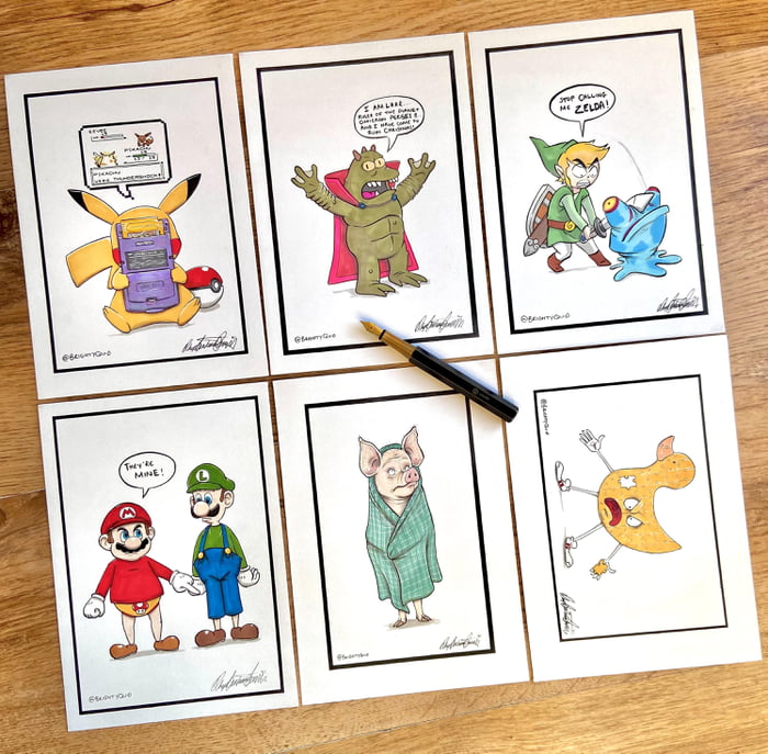 Another busy week - Ink Drawings - 9GAG