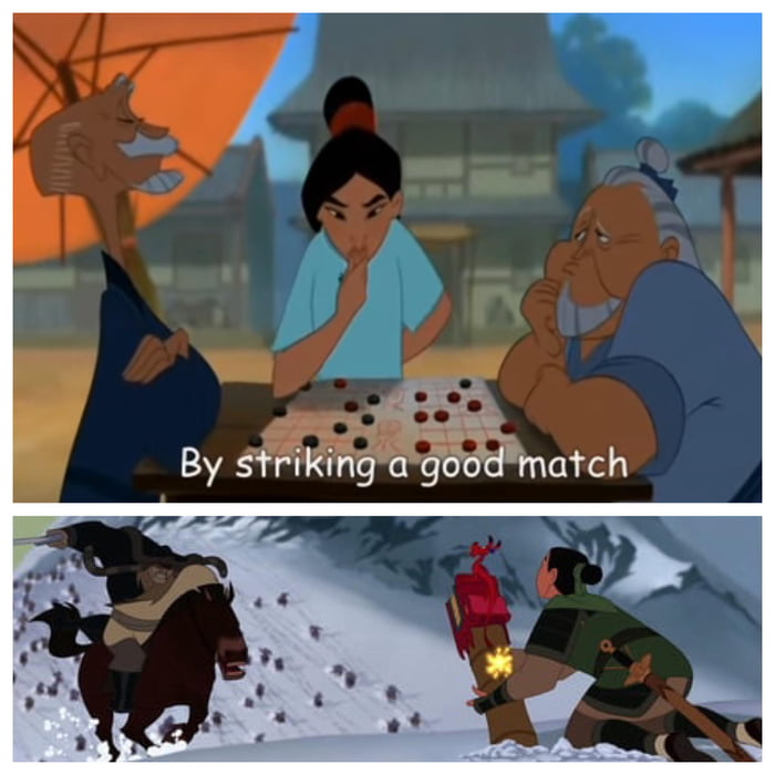 In Mulan (1998), the matchmaker’s song accurately foretells that a girl ...