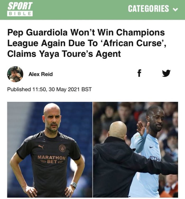 No more CL win for pep - 9GAG