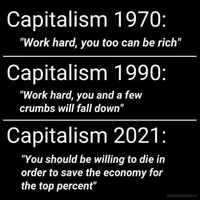 Capitalism in different decade - 9GAG