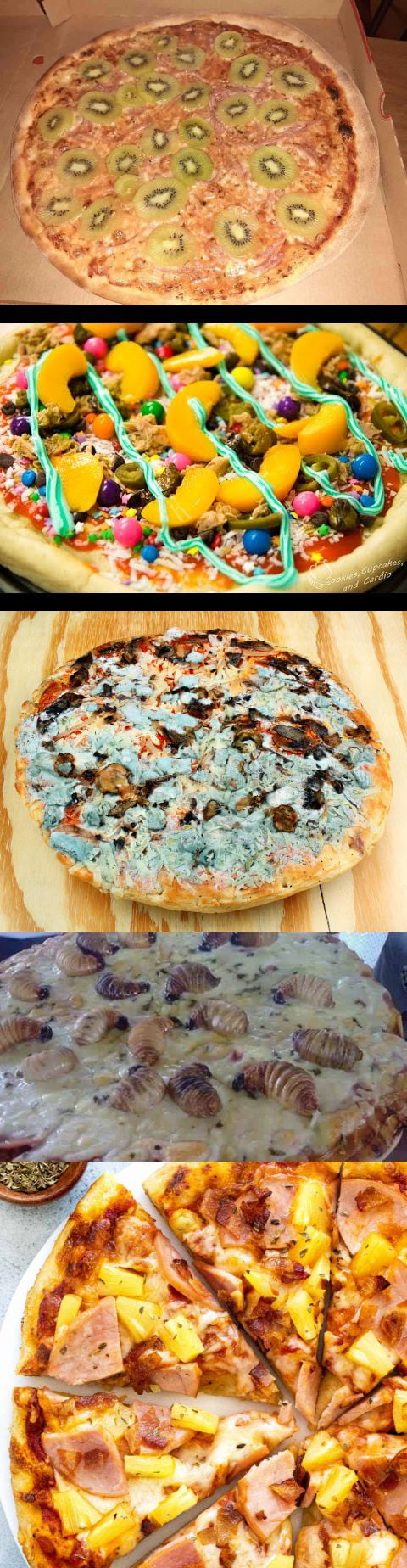Disgusting pizza topings - the last one is the worst! - 9GAG