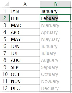 Excel autocomplete - January... Decuary ? - 9GAG