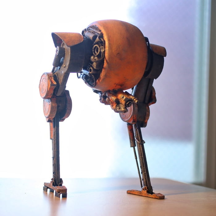 Oberon MkII. Mech made by me from discarded household plastic. - 9GAG