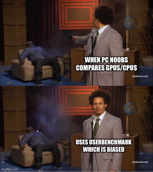 UserBenchmark is PC noobs favourite tool for comparisons - 9GAG