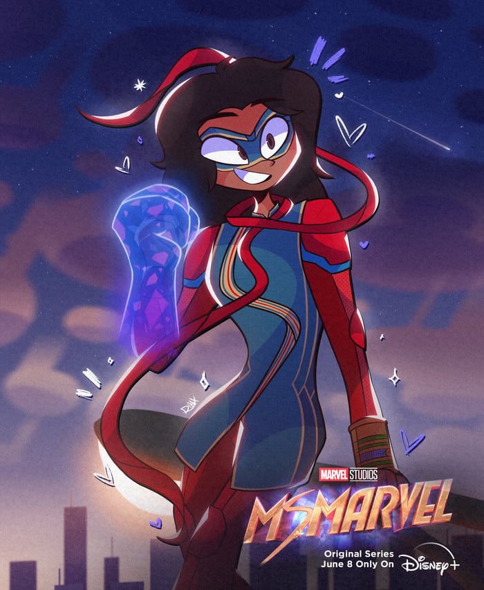 Did some art of Ms. Marvel! - 9GAG