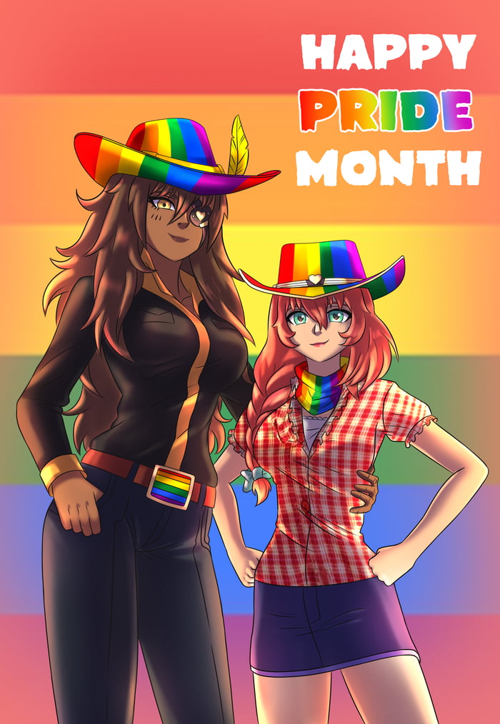 Happy Pride Month! May yuri cowgirls bless your feed. Yippee kai-gay! - 9GAG