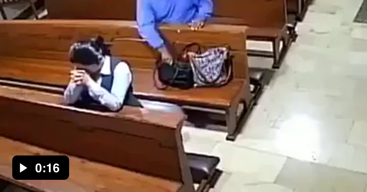 Man steals her phone while she is praying in church - 9GAG