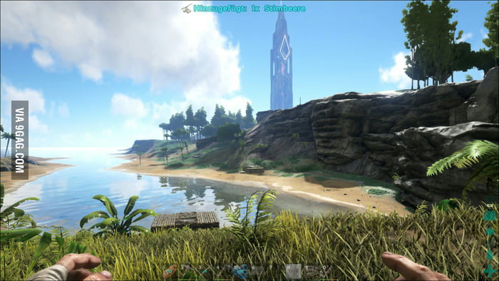 ARK: Survival Evolved, survival in a beautiful but deadly scenery - 9GAG