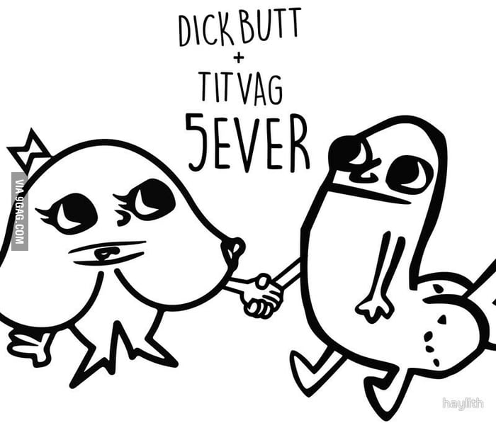 I introduce to you dickbutt's new girlfriend Titvag! - 9GAG
