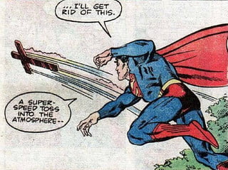 Why is Superman throwing a cross & which comic is this from? - 9GAG