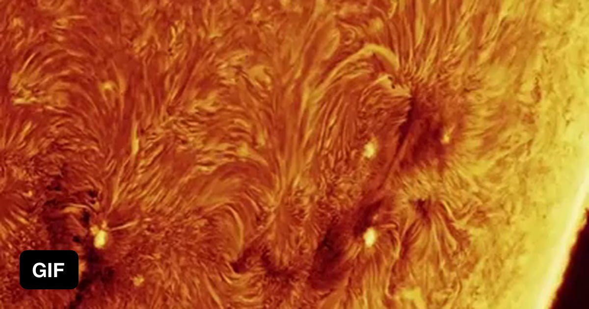 Guy spent two hours taking a picture of sunspots, and when combined you ...