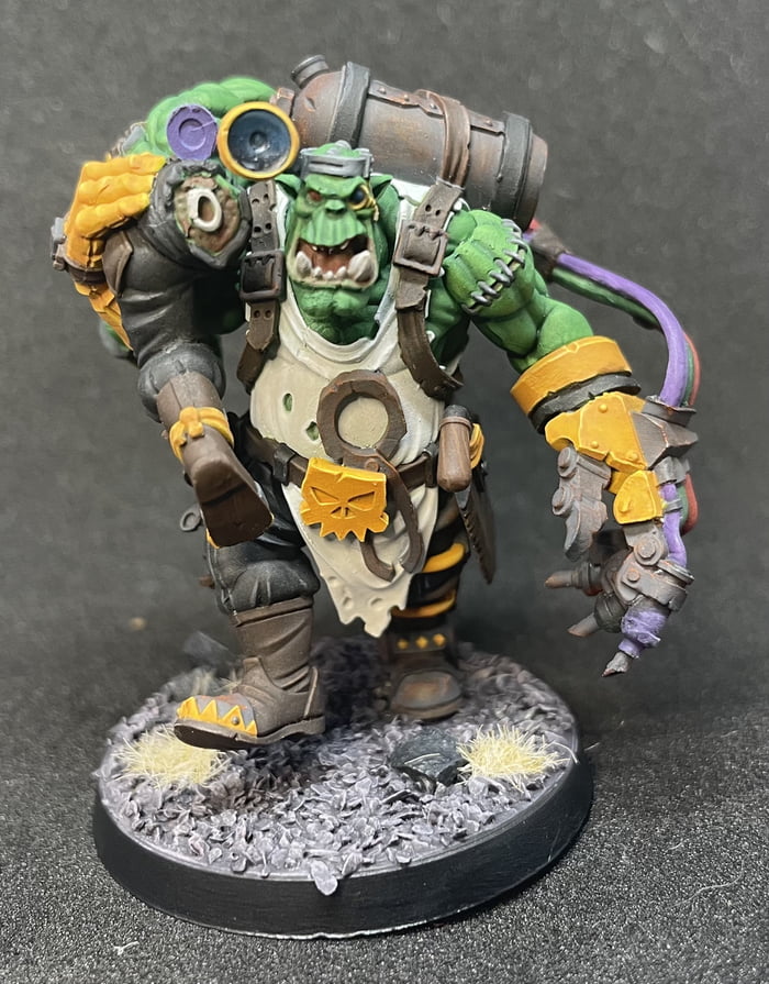 Finished Ork as Requested, Happy with how he turned out. Ready to fix ...