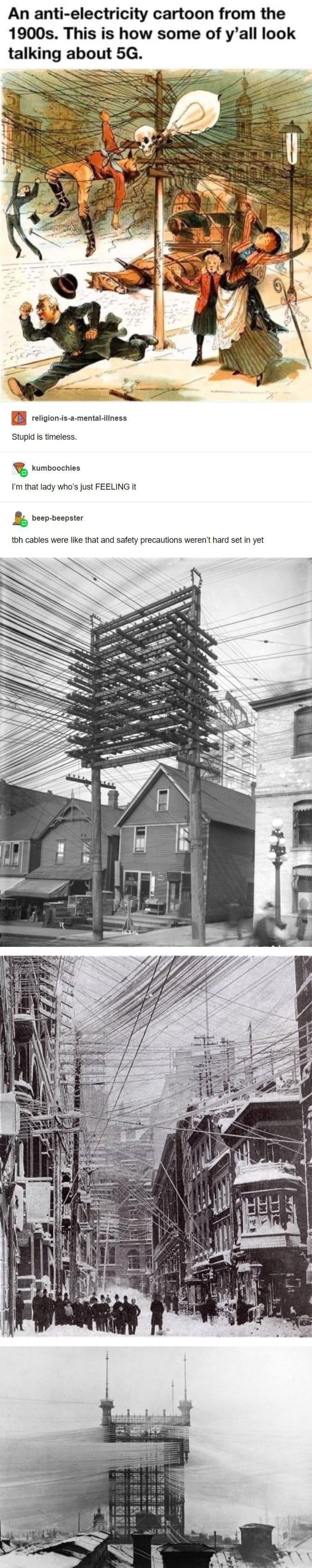 An Anti-Electricity Cartoon From The 1900's - 9GAG