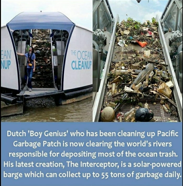 This innovative trash collector that a "boy genius" made. - 9GAG