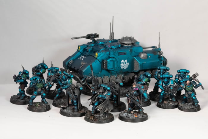 Fully jumping onto the "Primaris Alpha Legion" bandwagon.... Absolutely ...