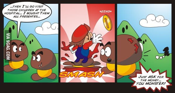 Mario, the evil plumber - 9GAG