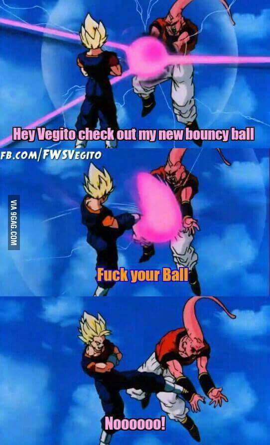 Oh Vegetto...Dont make Buu crying. - 9GAG