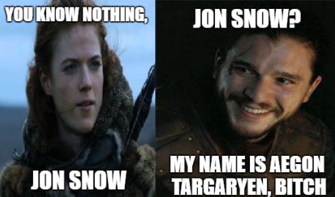 YoU KNoW noTHiNg JOn sNoW - 9GAG