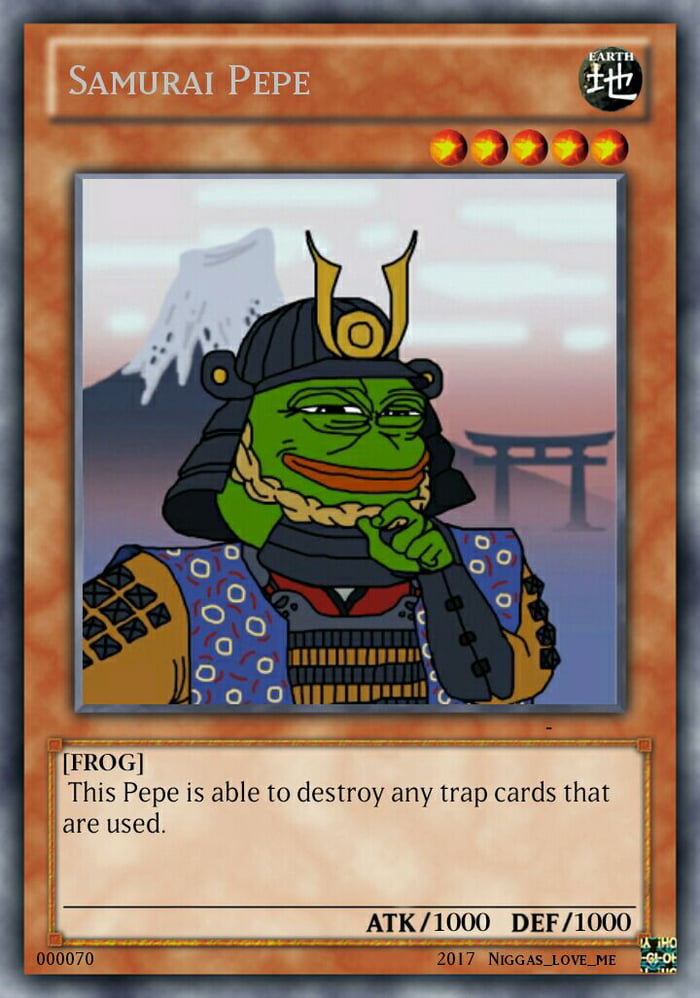 Here's a New Pepe monster card. ;) - 9GAG