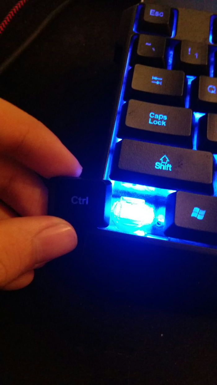 So my ctrl button came loose when I raged... I guess you can say I lost ...